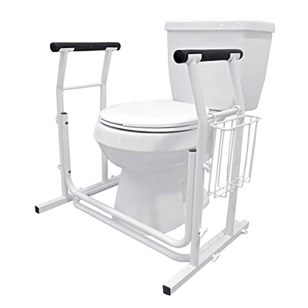 Secure Free-Standing Toilet Safety Rail for Enhanced Bathroom Accessibility
